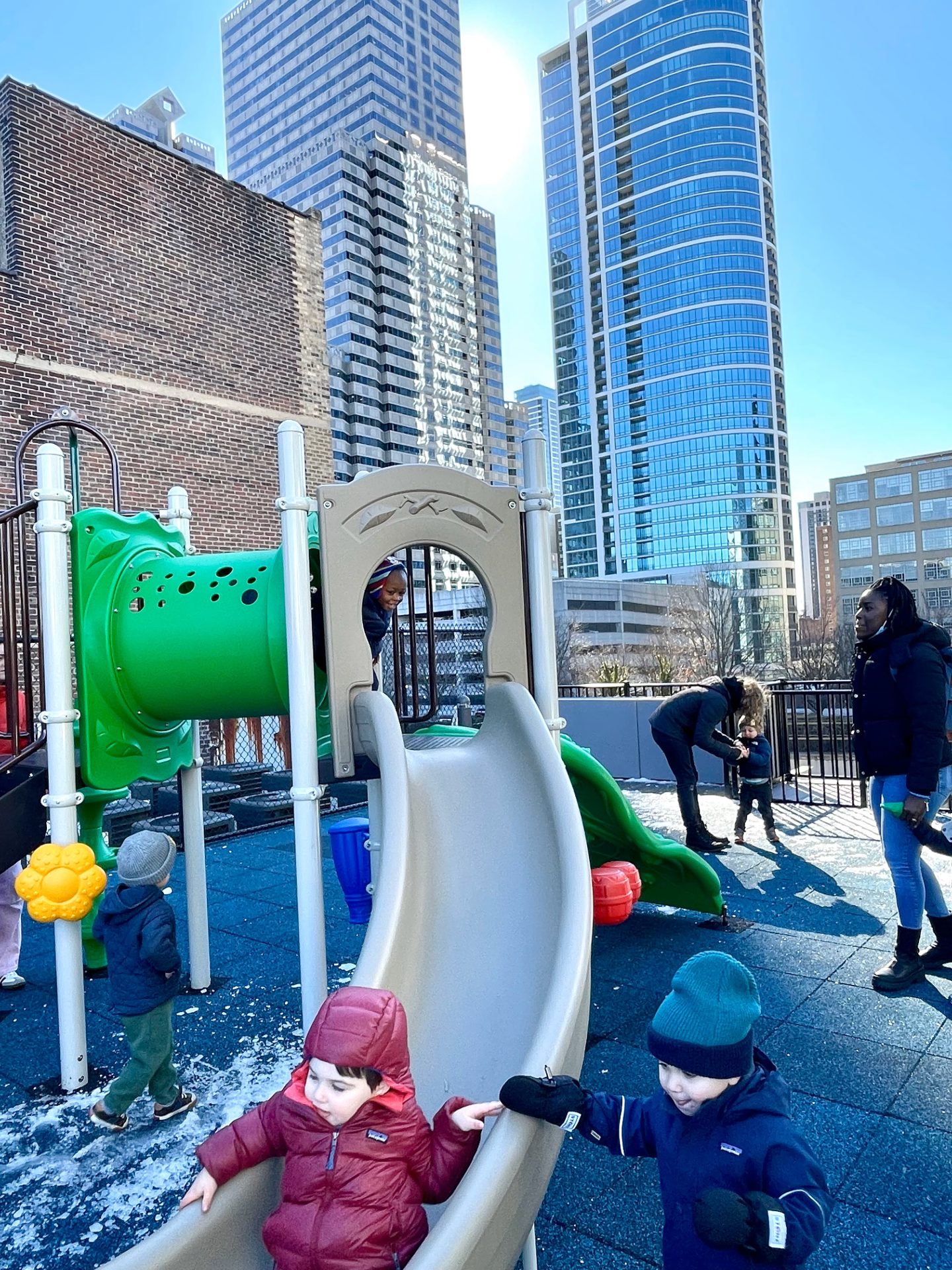 Fun on the new playdeck! – Greene Towne